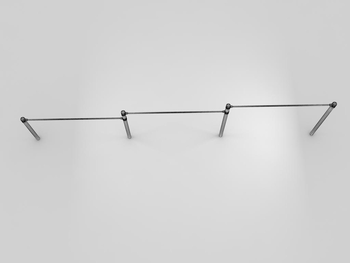 Horizontal Bar 3d Model