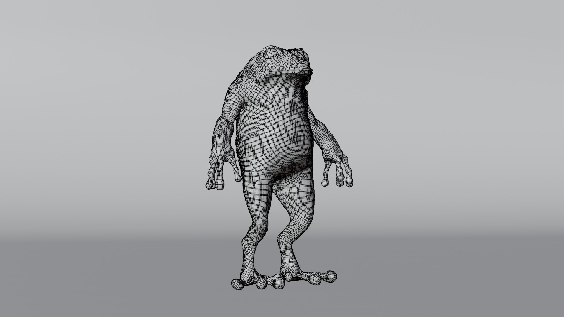 3D Blue Frog Character - Rigged Animated Different Poses Game Ready ...