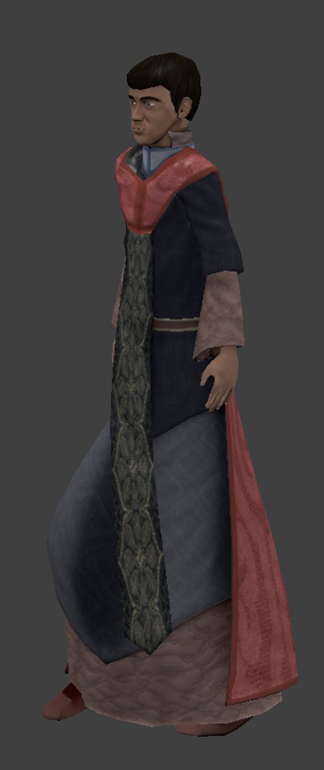 Young Wizard 3d Model