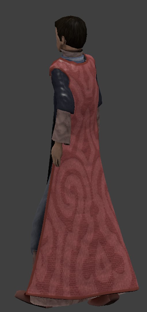 Young Wizard 3d Model