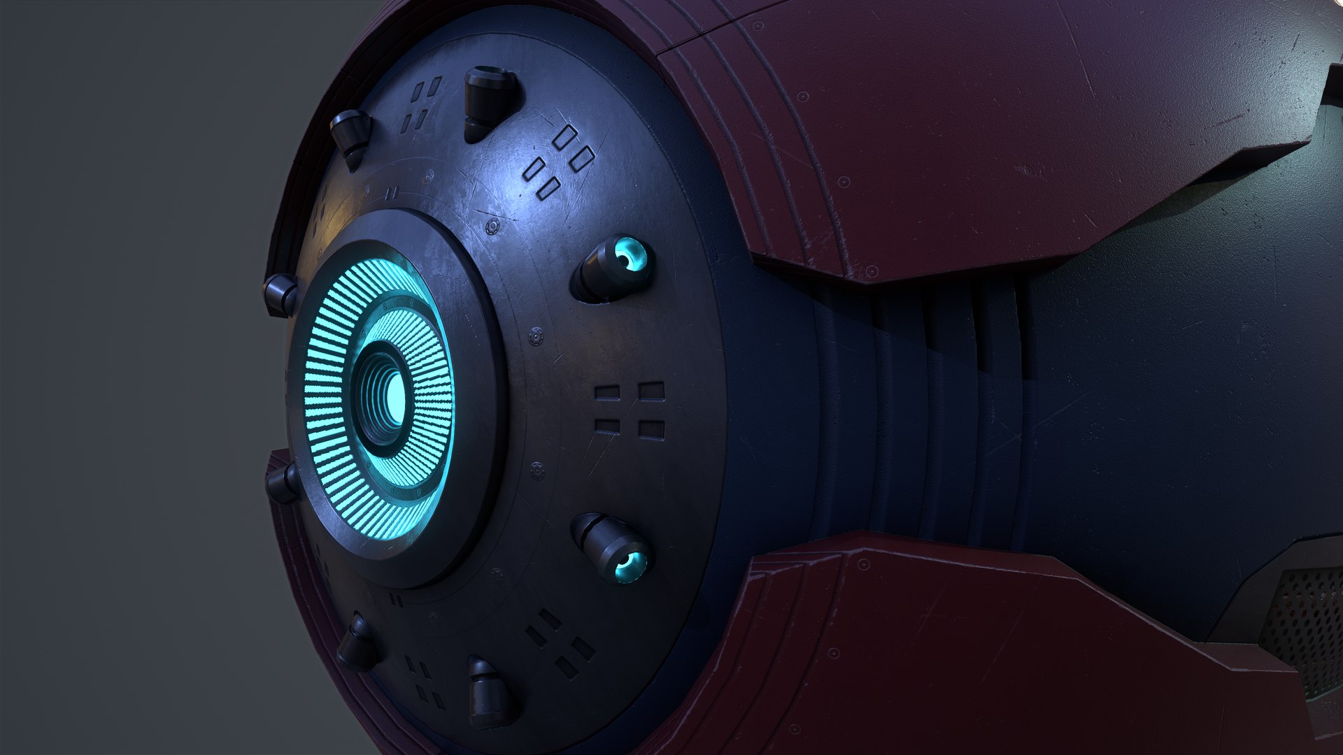Sphere Hunter Drone Sci-Fi 3D Model - TurboSquid 1955107
