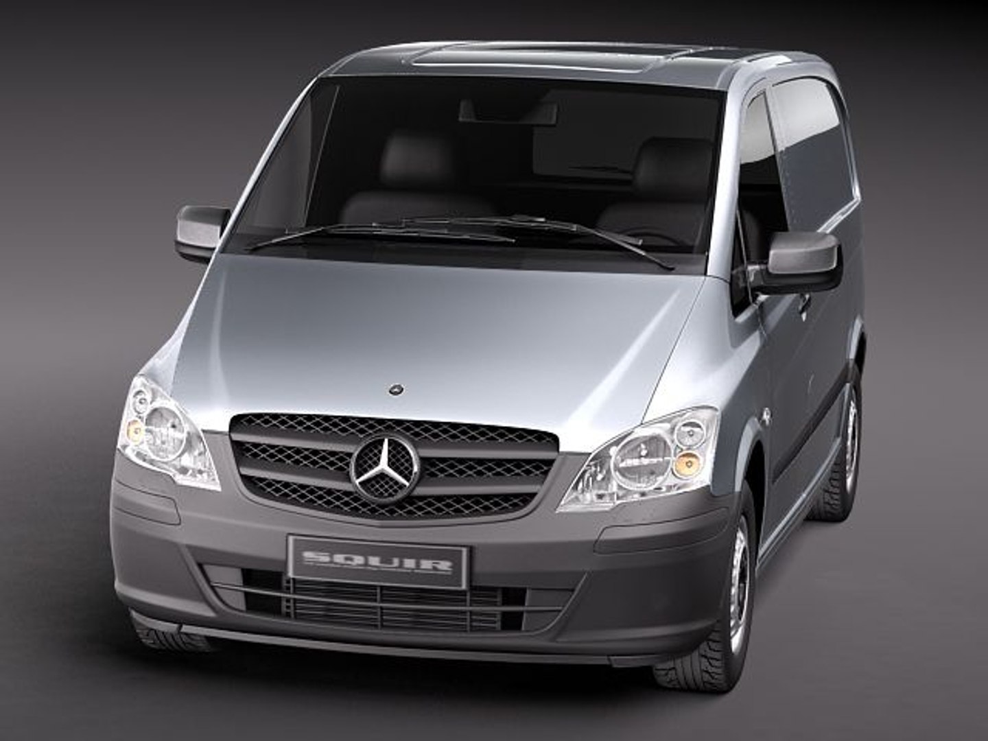 mercedes vito van 2010 3d model