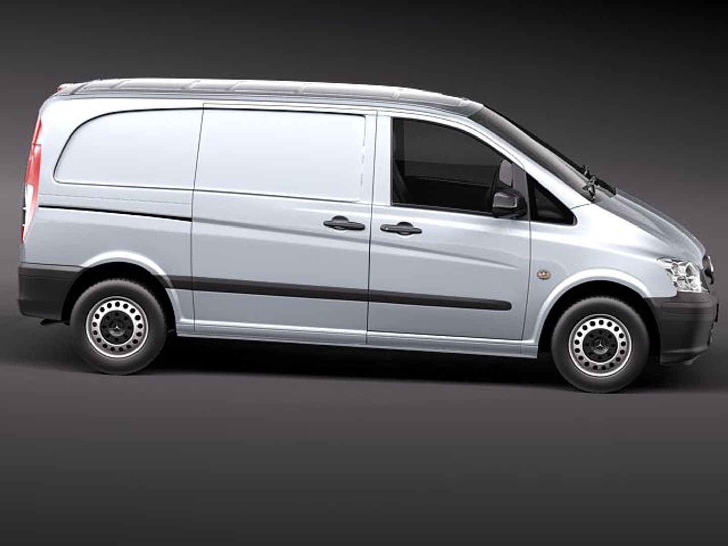 mercedes vito van 2010 3d model