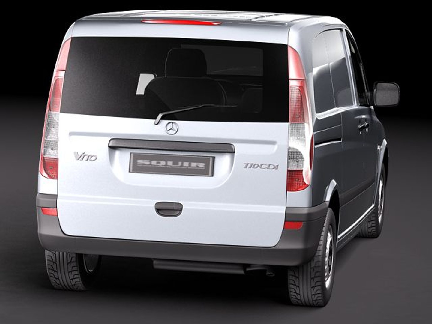 mercedes vito van 2010 3d model