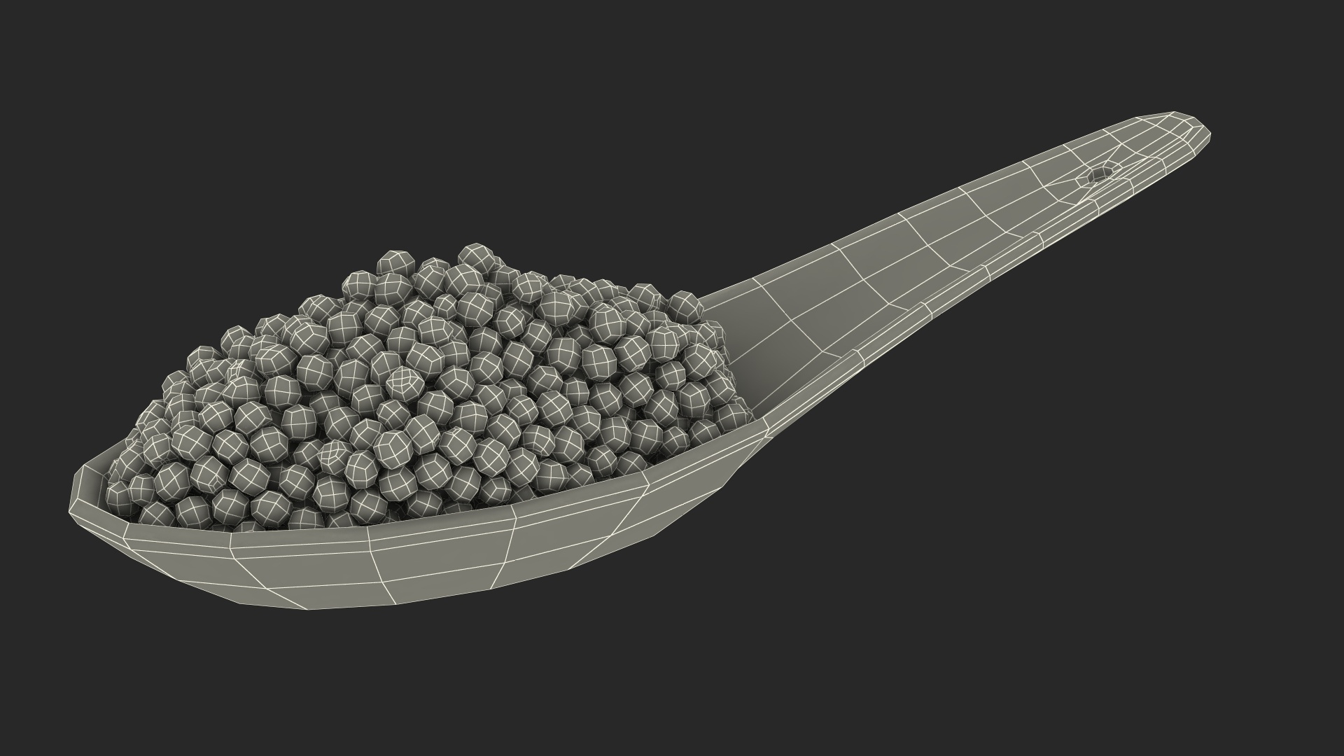 3D Black Caviar Spoon Model - TurboSquid 2042249