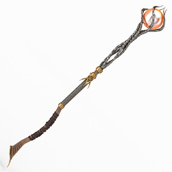 3d model weapons axe staff