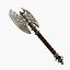 3d Model Weapons Axe Staff