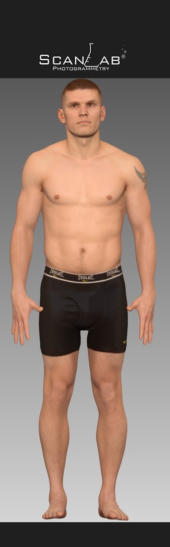 Body Scan - Rigged Male Fbx