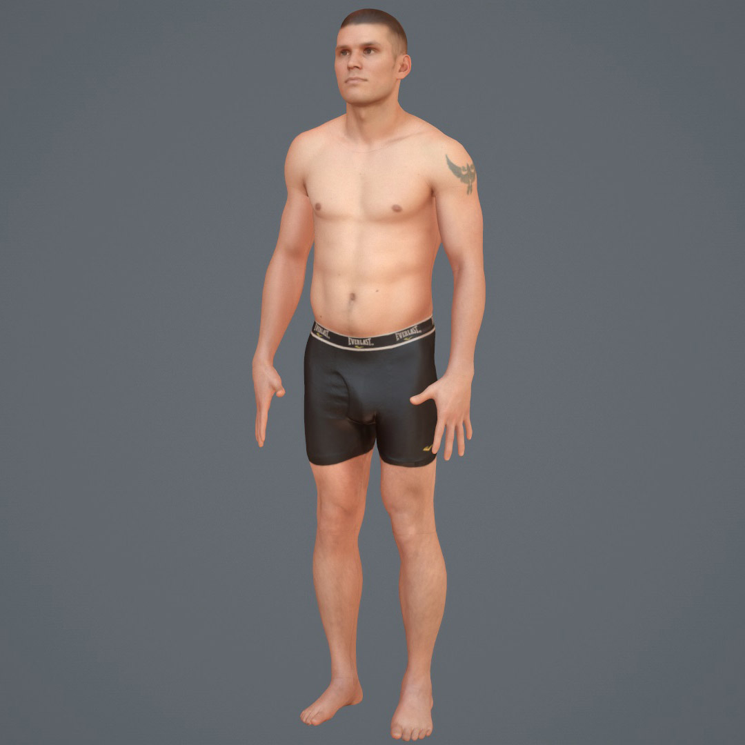 Body Scan - Rigged Male Fbx