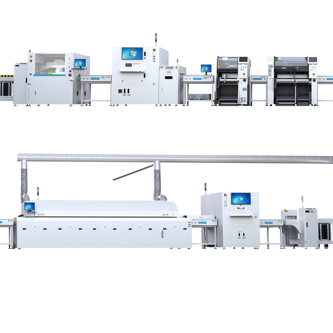 Fully Automgtic Solder Paste Printer Machine 3D - TurboSquid 1910560