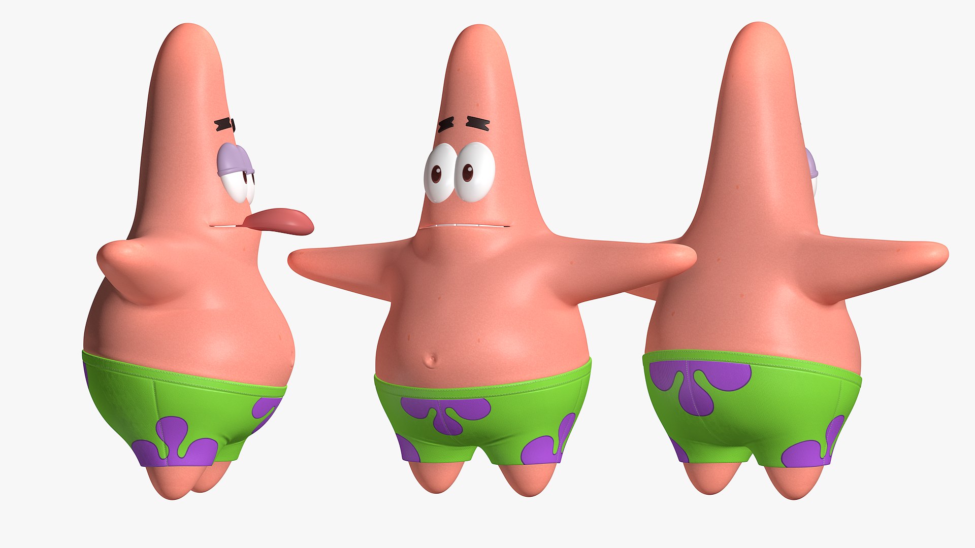 Patrick Star Movie Character Cinematic 8K 3D Model - TurboSquid 2025270
