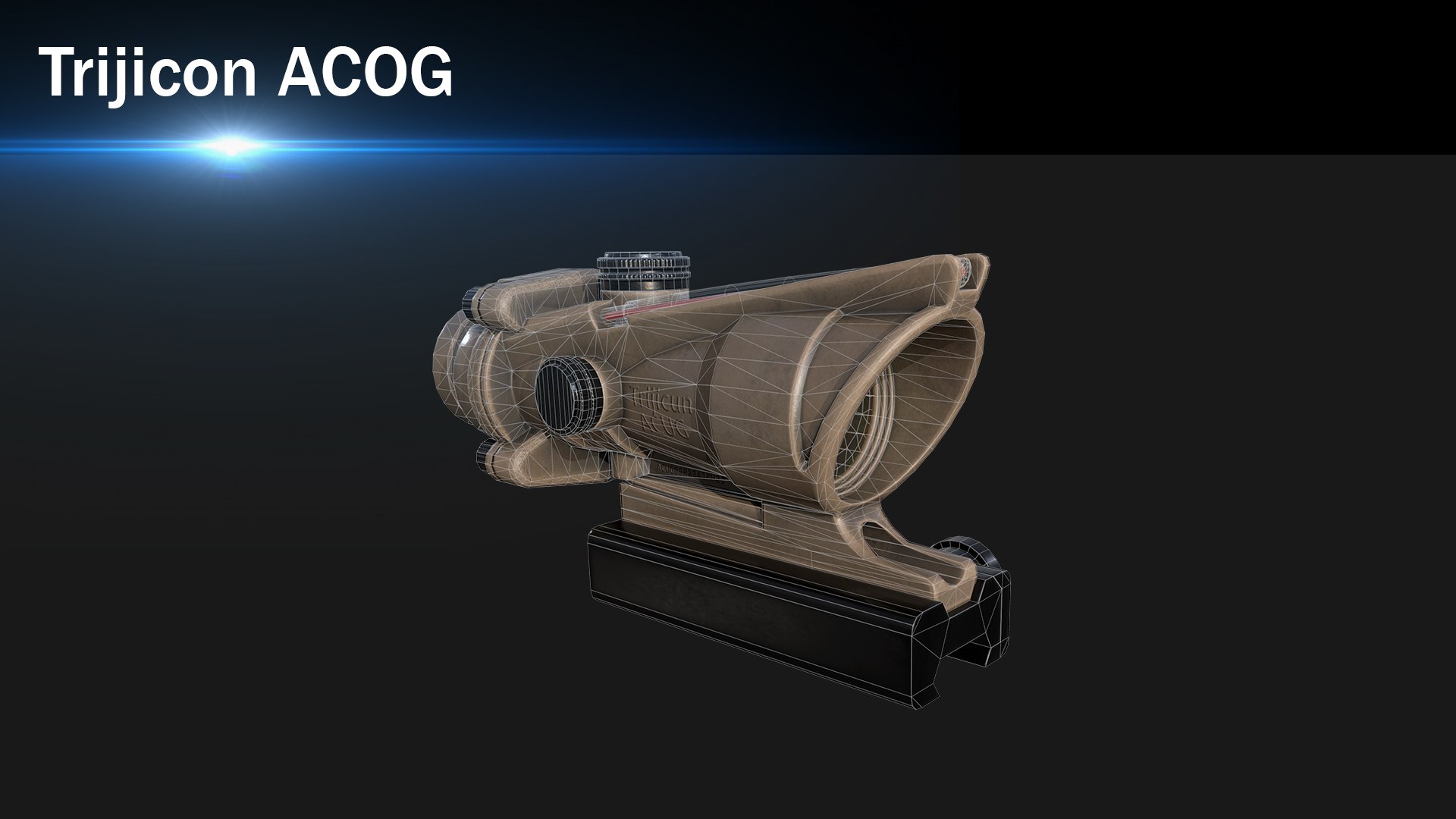 Trijicon Acog Model - TurboSquid 1188959