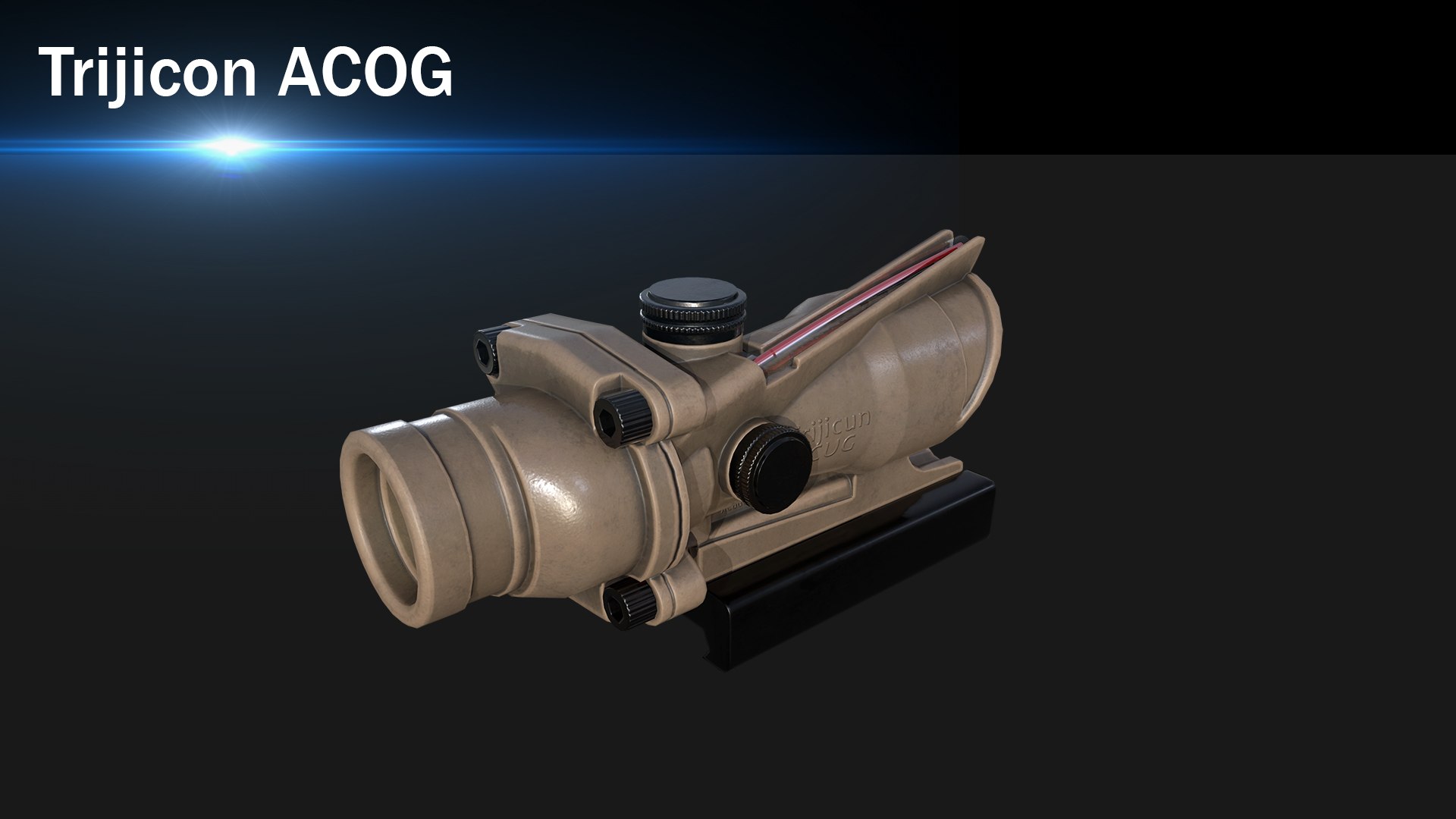 Trijicon Acog Model - TurboSquid 1188959