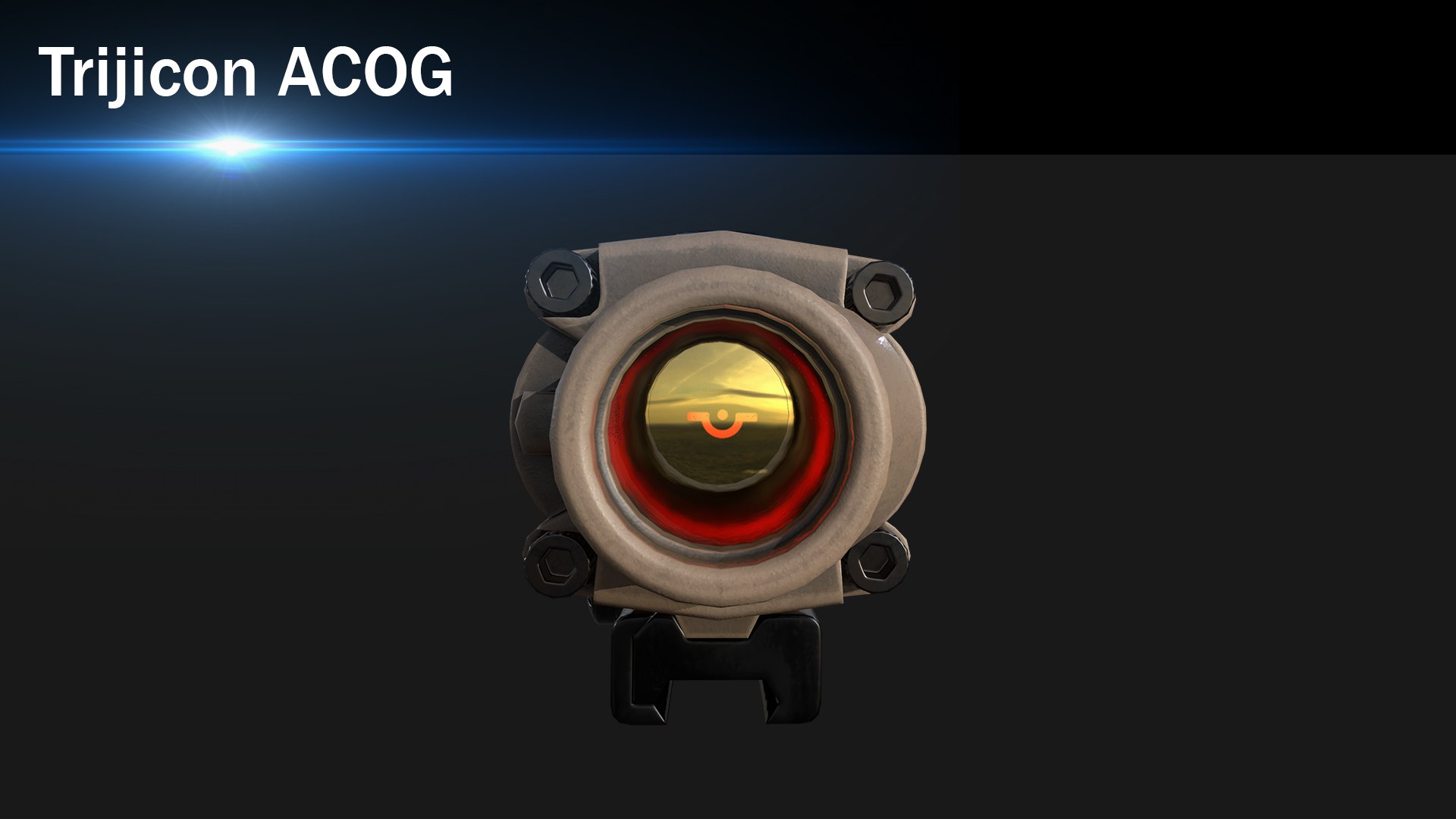 Trijicon Acog Model - TurboSquid 1188959