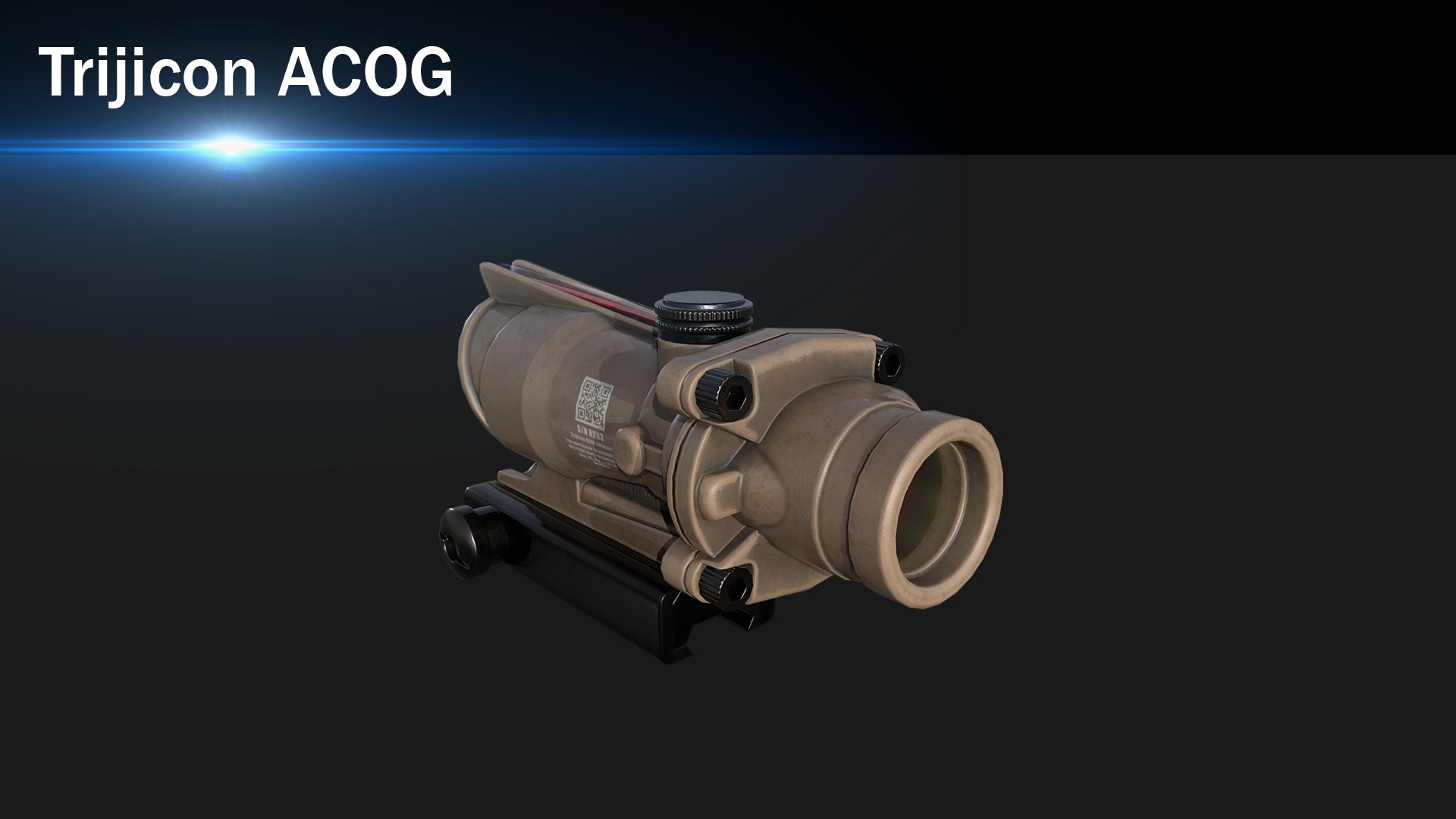 Trijicon Acog Model - TurboSquid 1188959