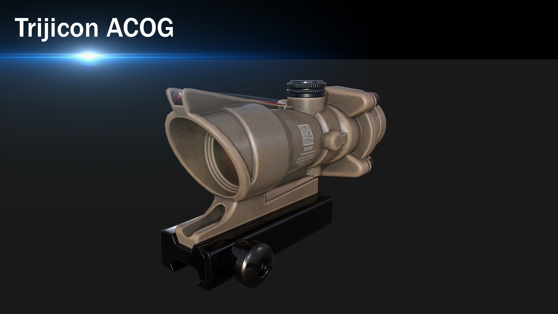 Trijicon Acog Model - TurboSquid 1188959