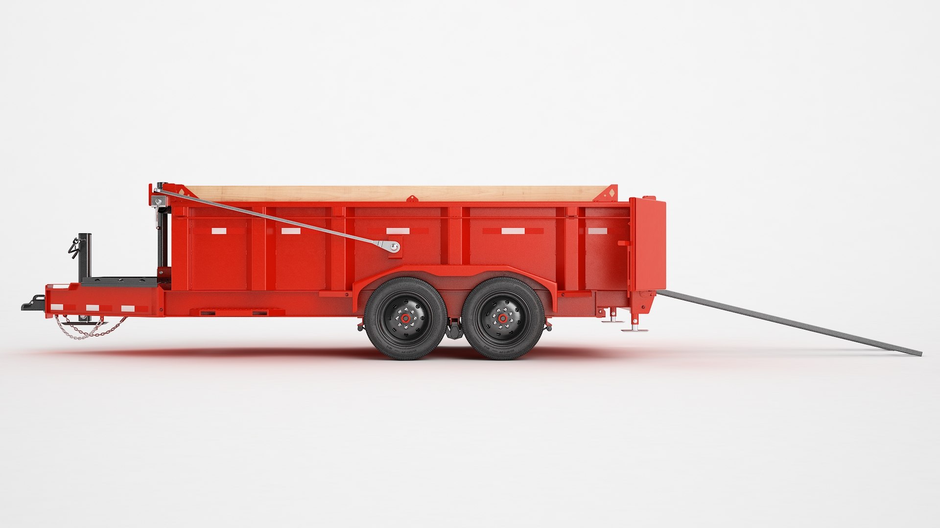 3D Dump Trailer Open 03 - TurboSquid 2236105