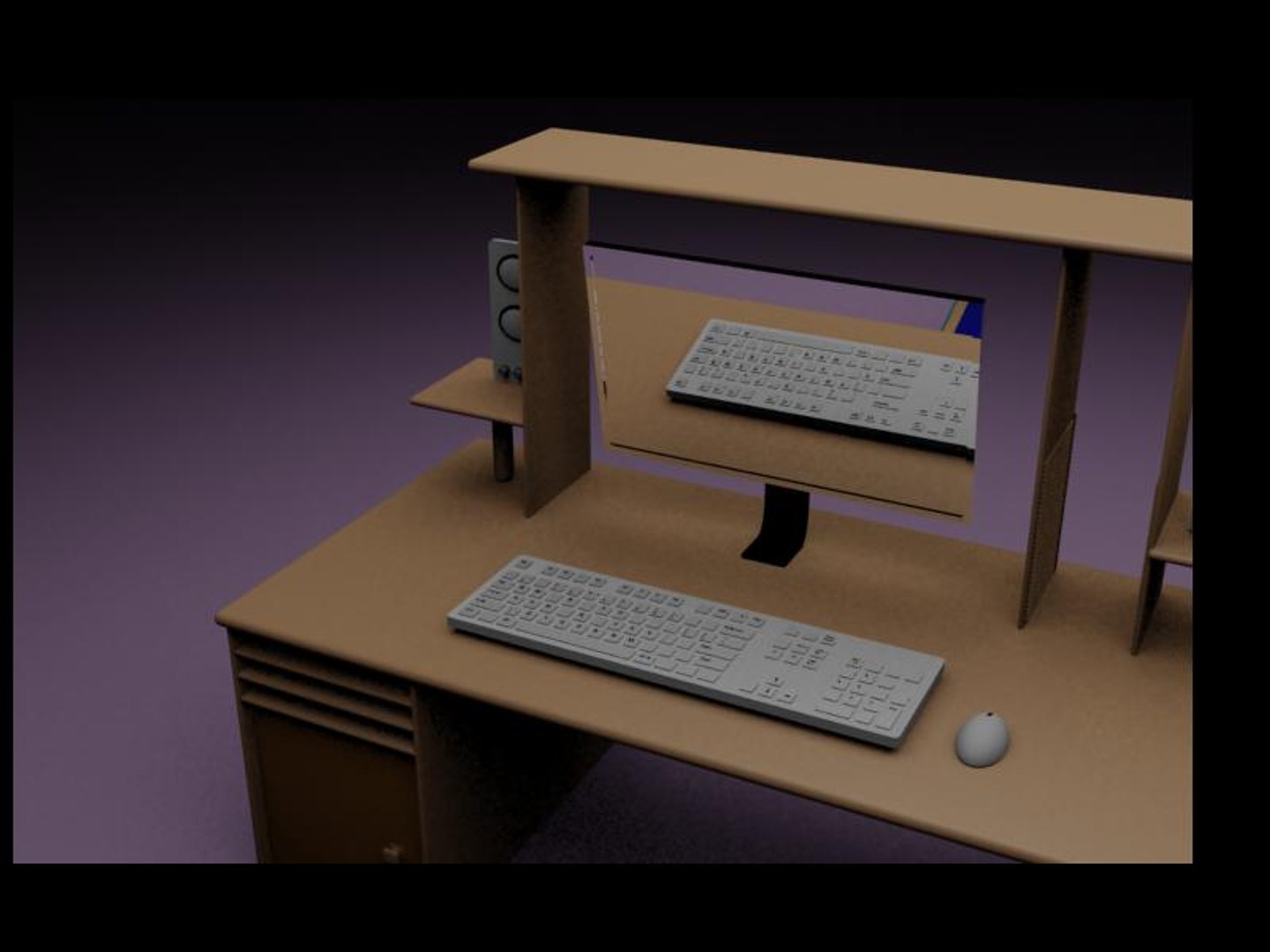 Computer Table 3d 3ds