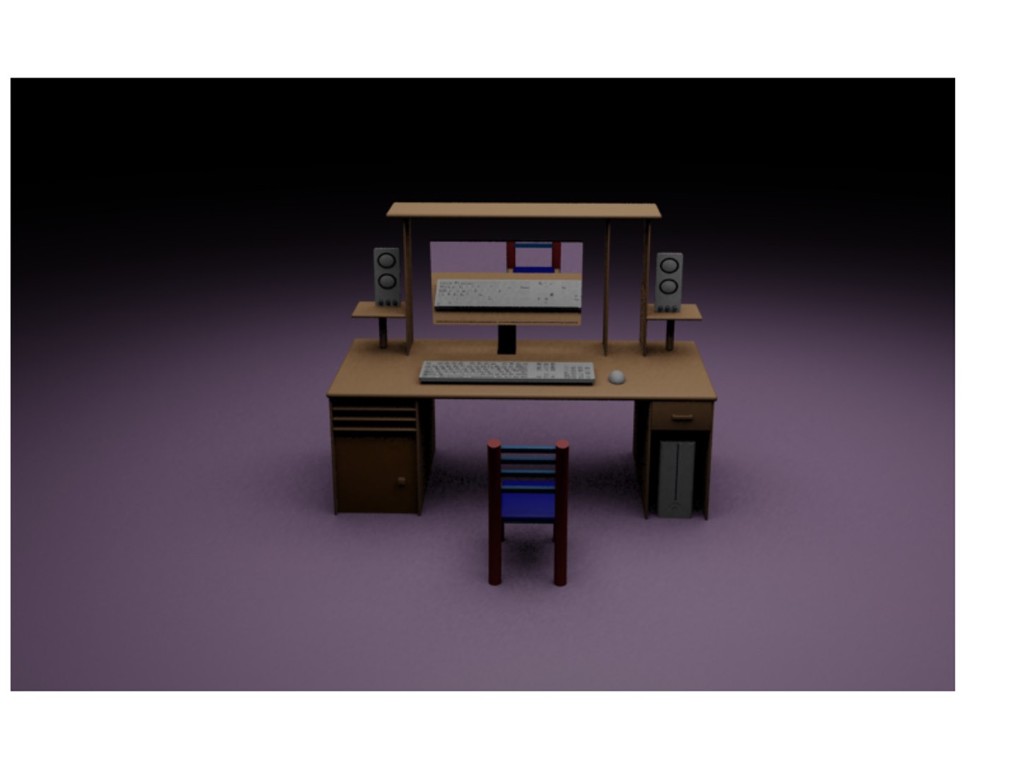 Computer Table 3d 3ds