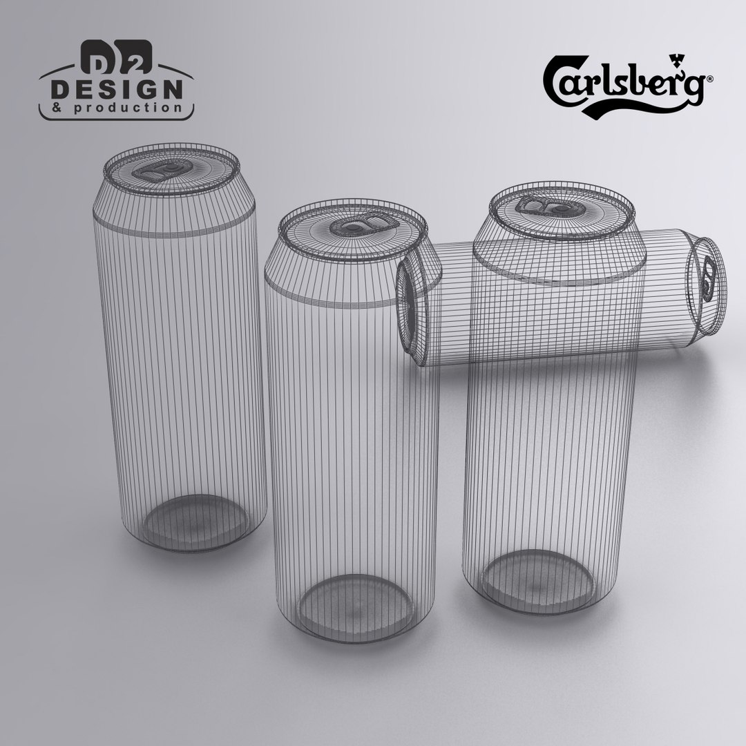 Beer Carlsberg Gold 3d Max