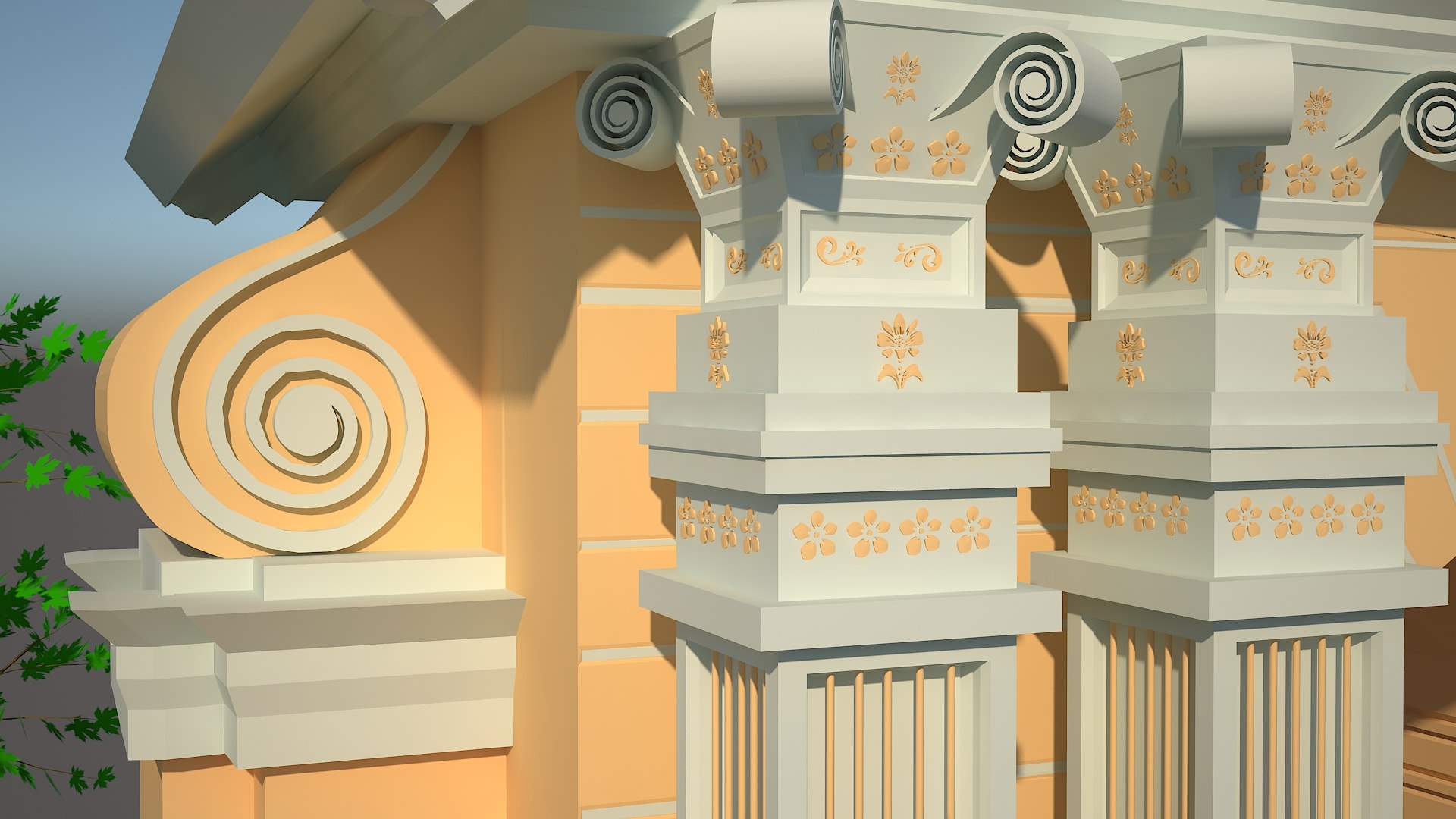 3D Model Medieval Danish Building Architecture Gate India - TurboSquid ...