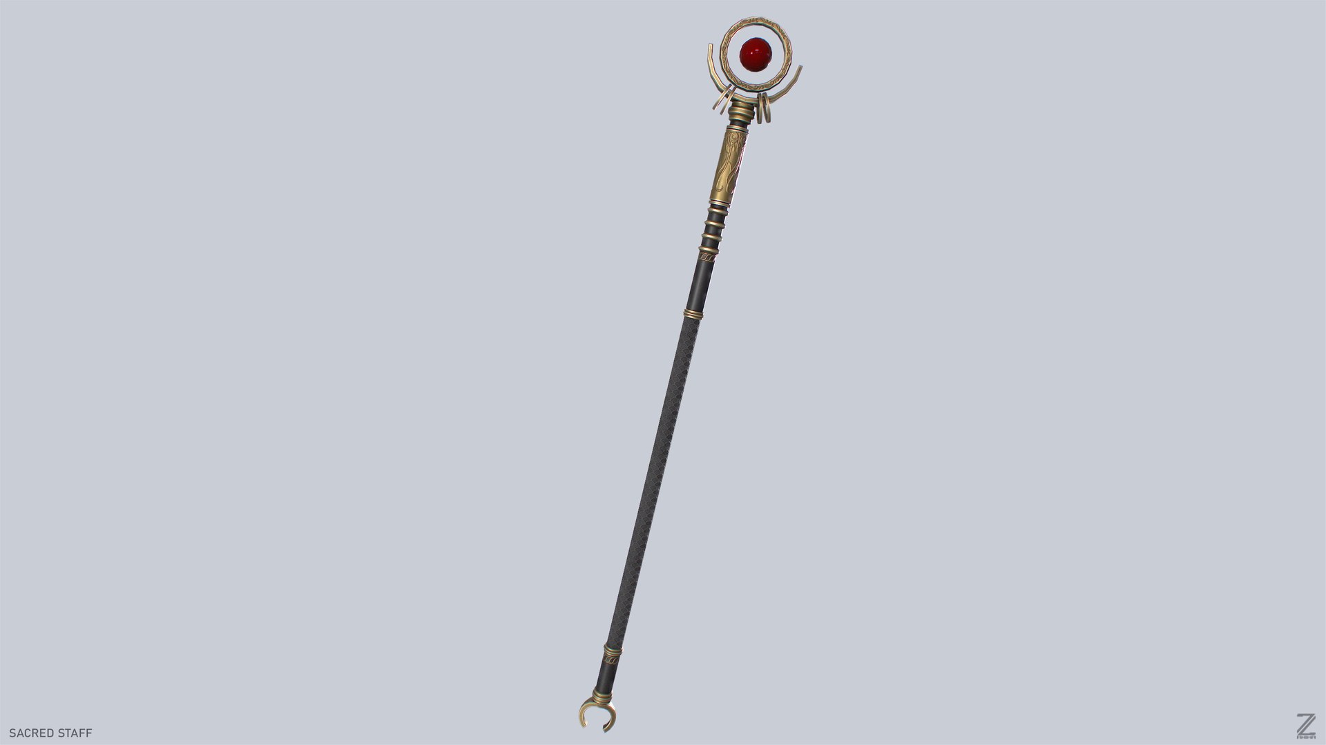 3D Sacred Staff Model - TurboSquid 2239907