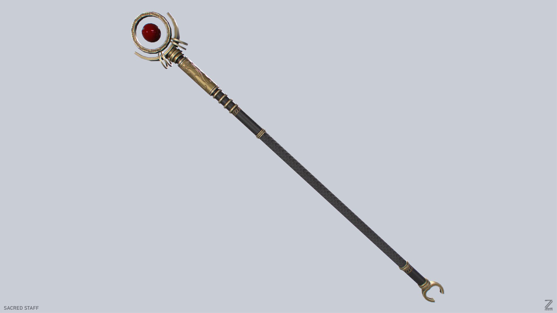 3D Sacred Staff Model - TurboSquid 2239907