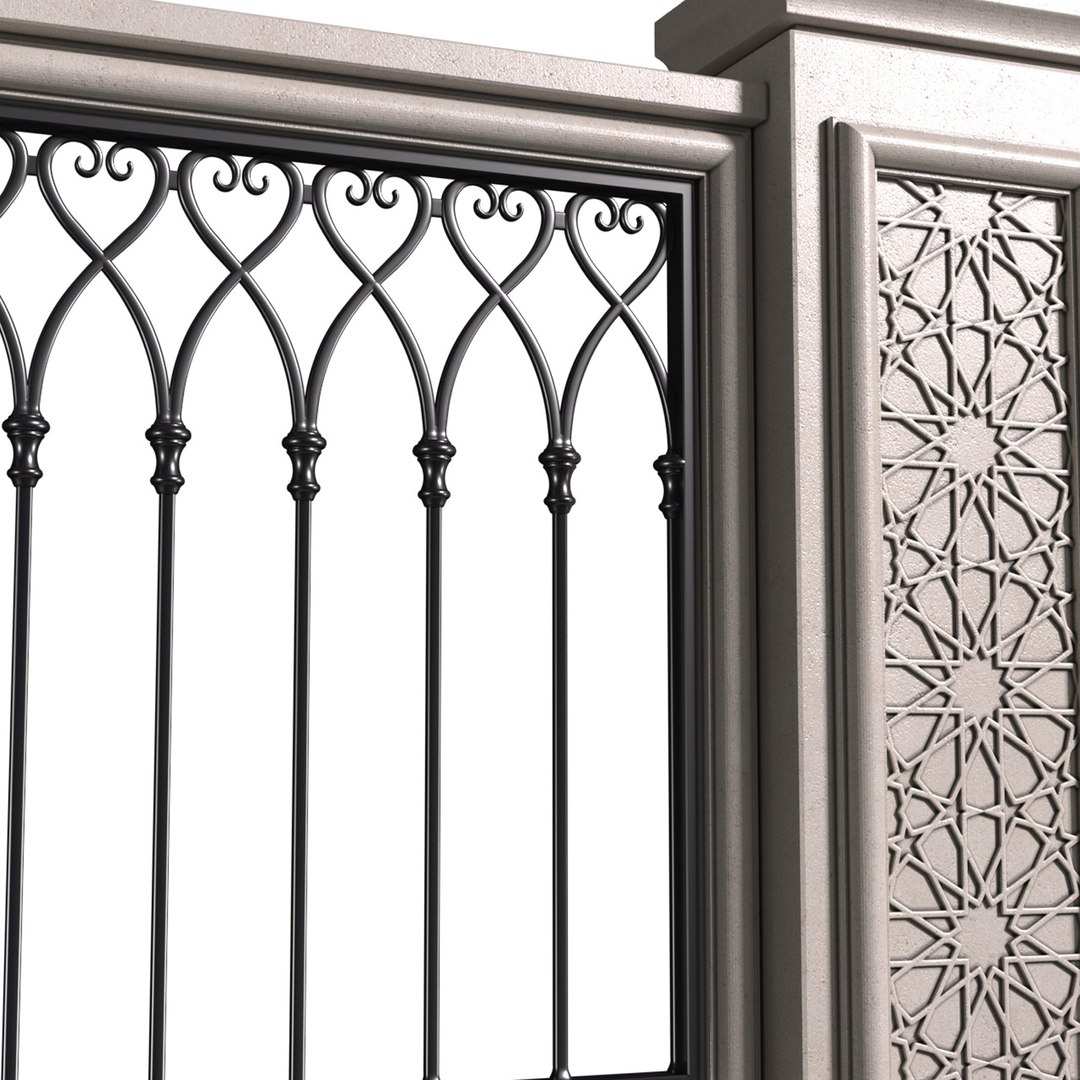 3D Fence In Oriental Style - TurboSquid 1992111