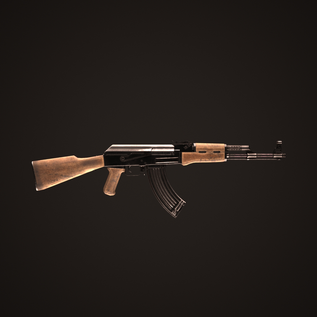 3d Rifle Ak Model