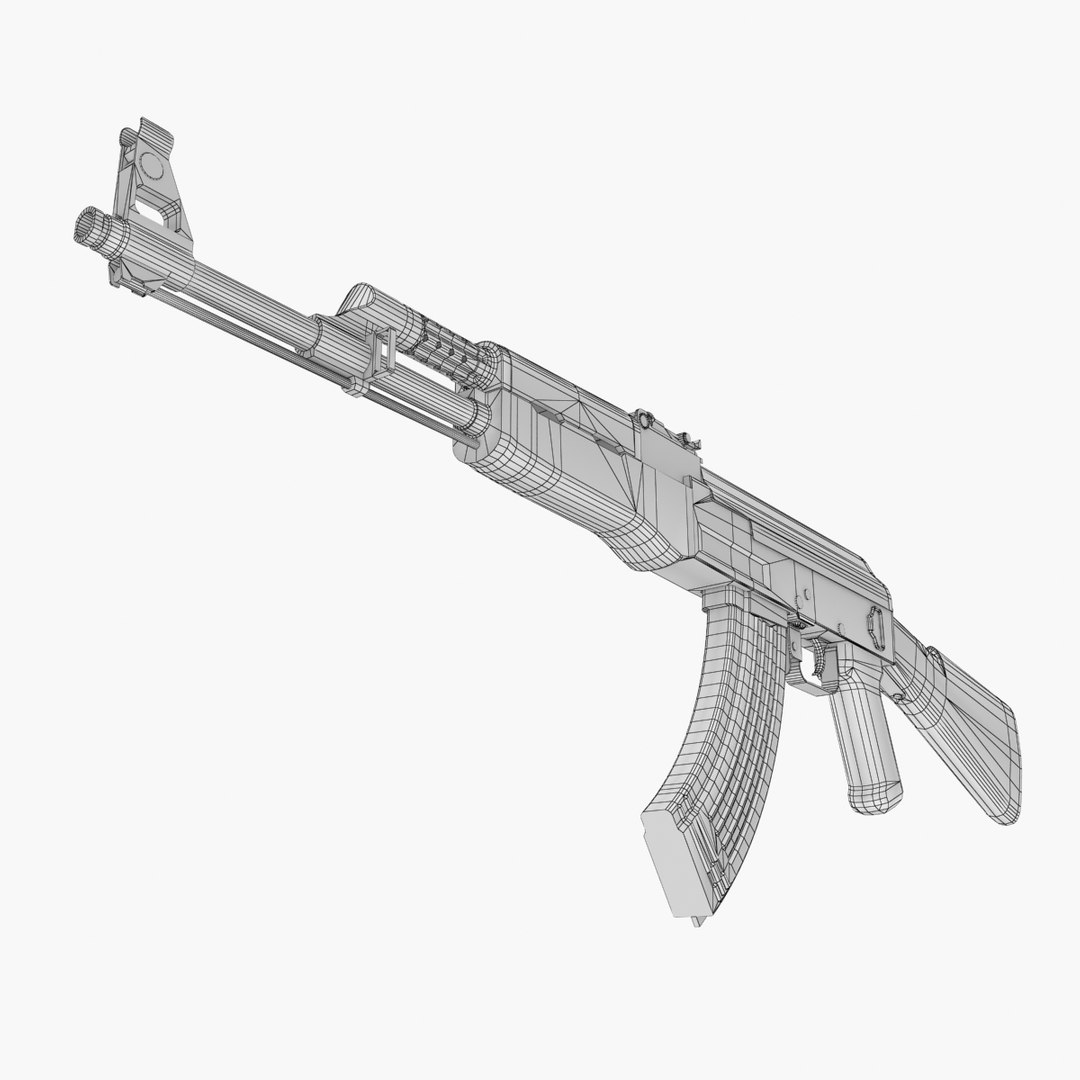 3d Rifle Ak Model