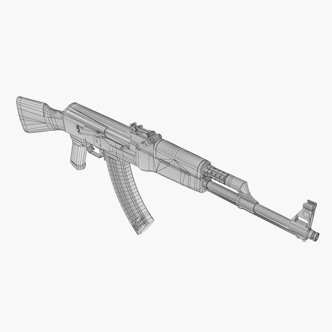 3d Rifle Ak Model