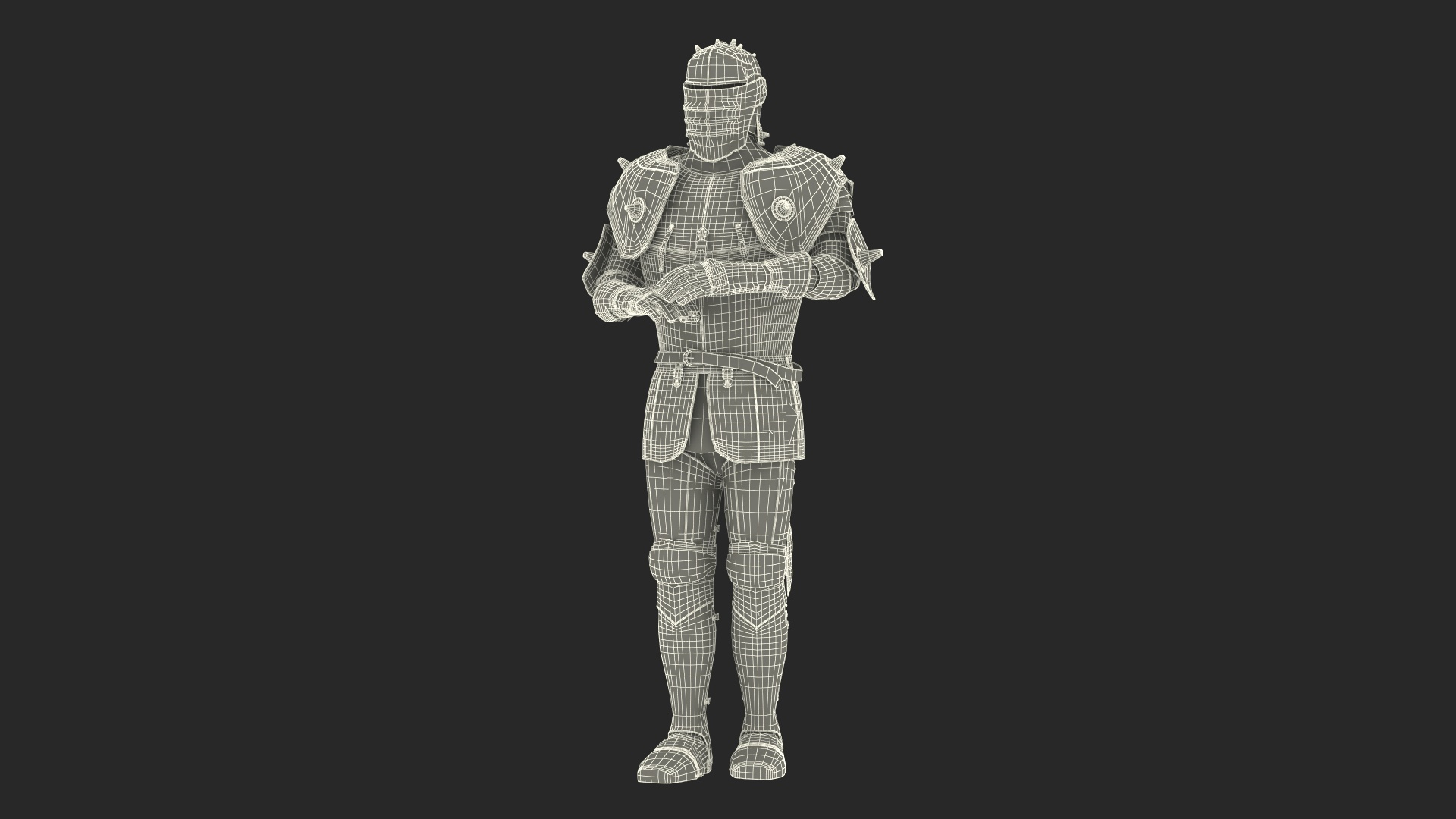 Medieval Knight Armor Suit With Intricate Patterns 3D Model ...
