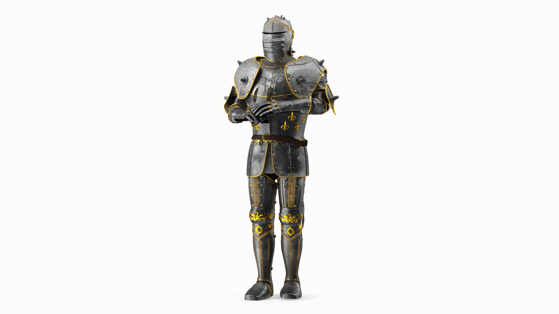 Medieval Knight Armor Suit With Intricate Patterns 3D Model ...