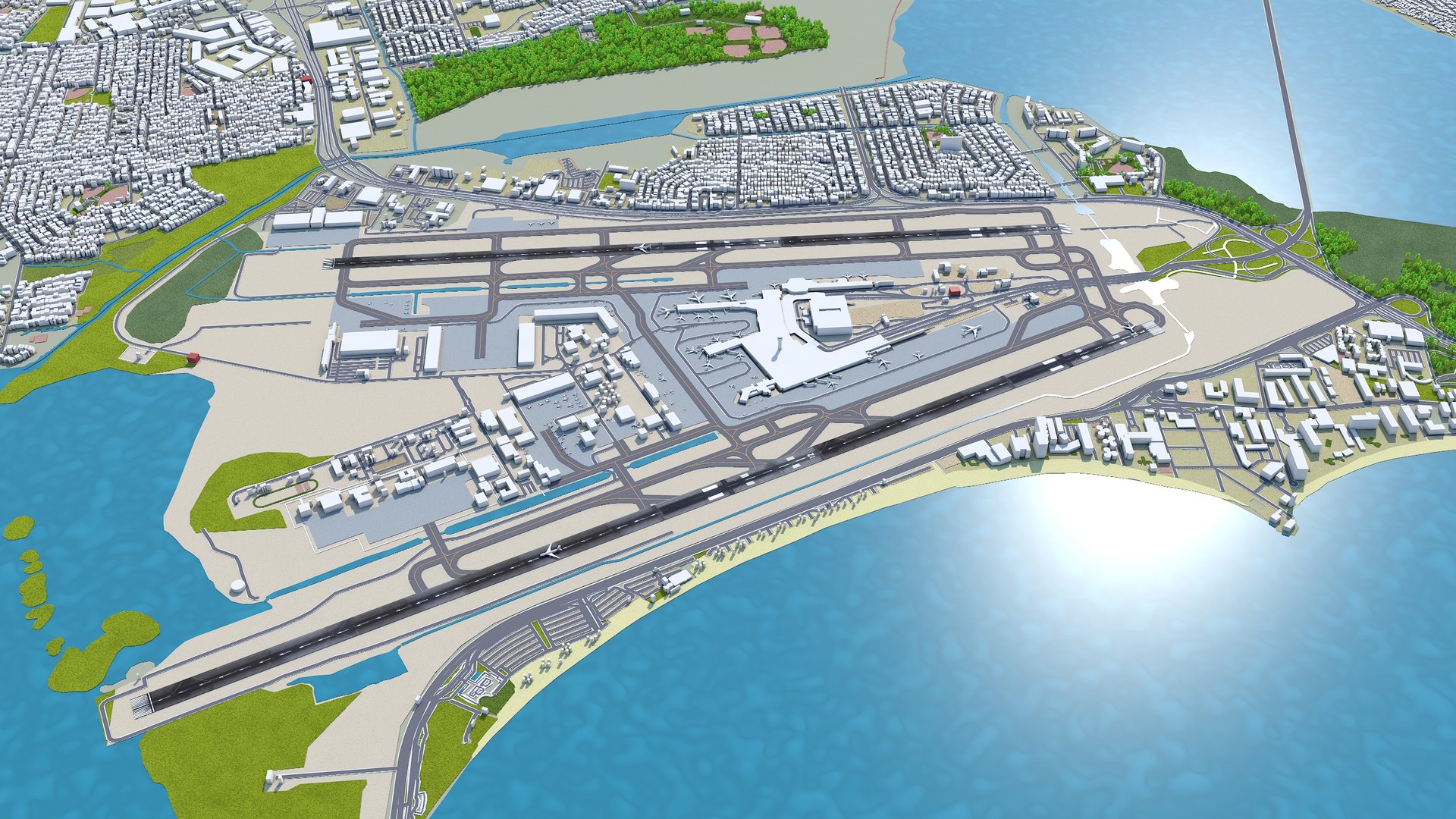 3D Model Luis Munoz Marin International Airport - TurboSquid 2013563