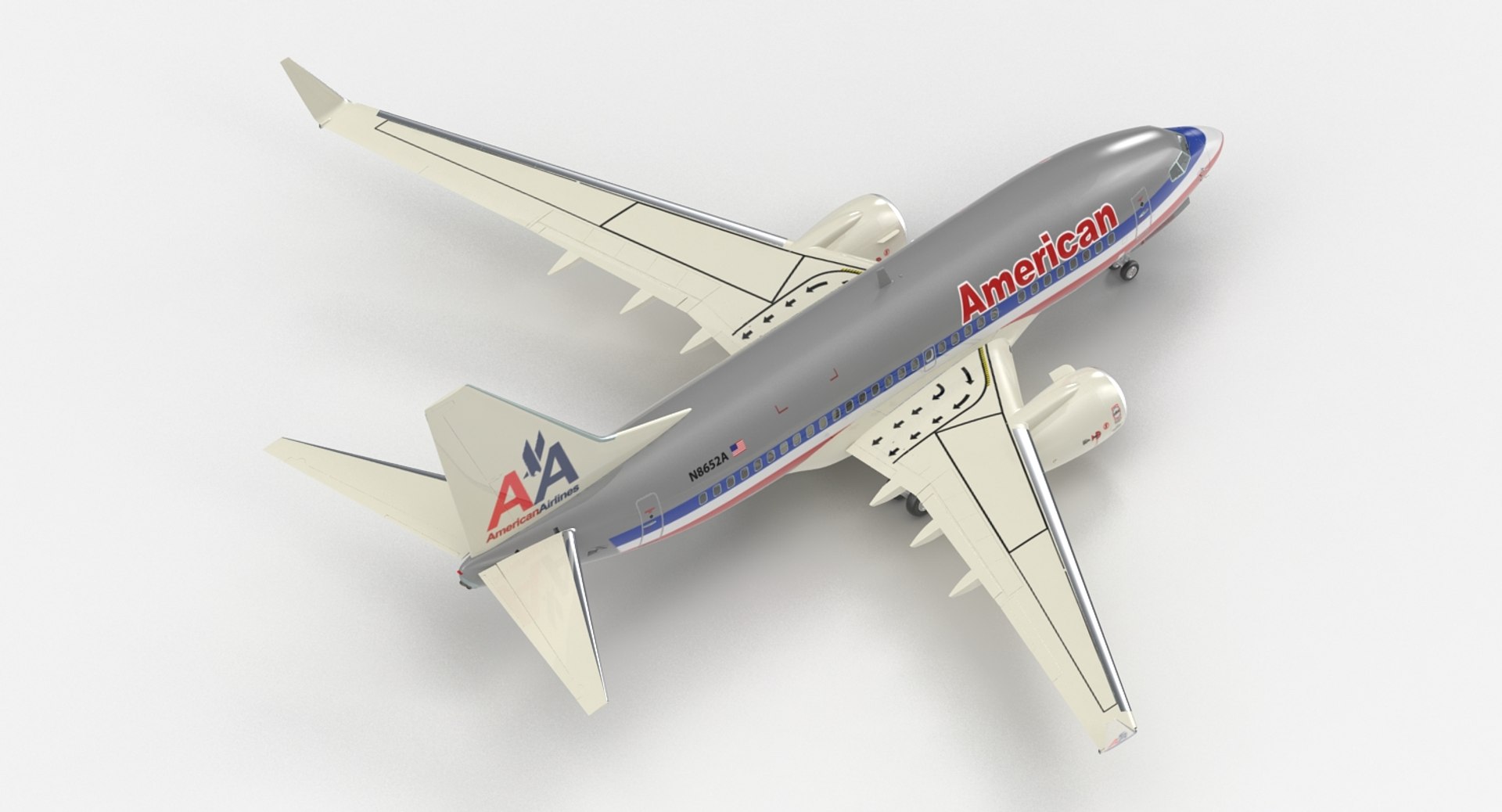3D model boeing 737-600 american airlines - TurboSquid 1151373