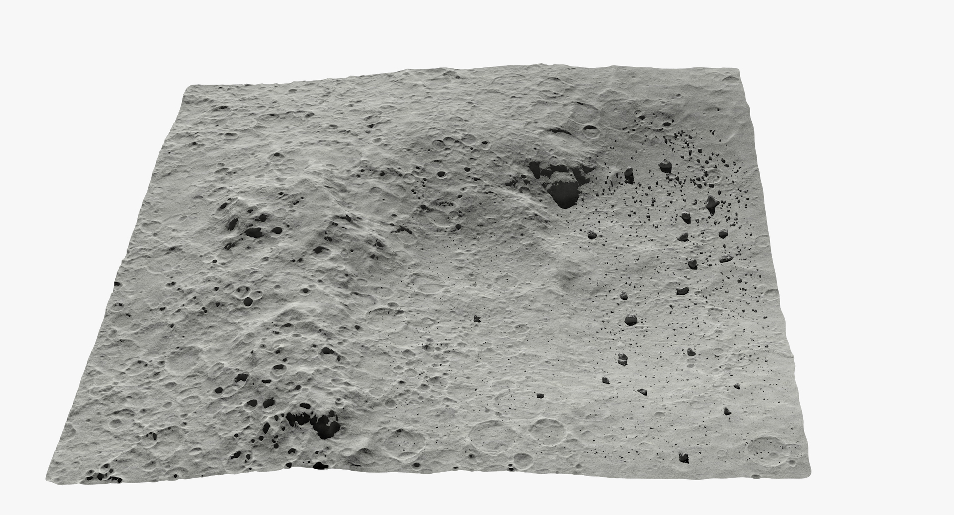 Moon surface scene 3D - TurboSquid 1433613