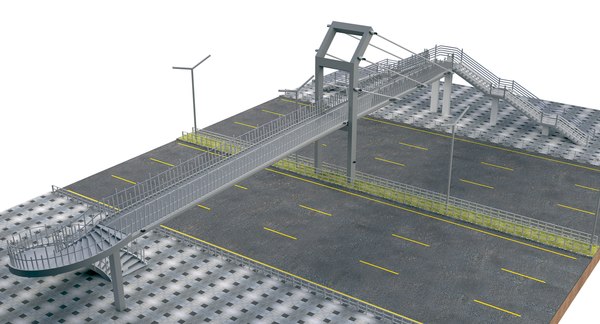 Predestrian bridge 1 3D - TurboSquid 1377207