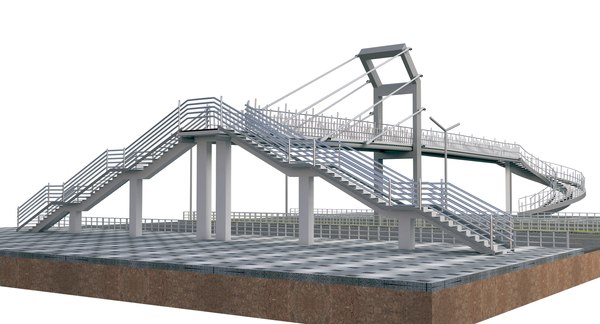 Predestrian bridge 1 3D - TurboSquid 1377207