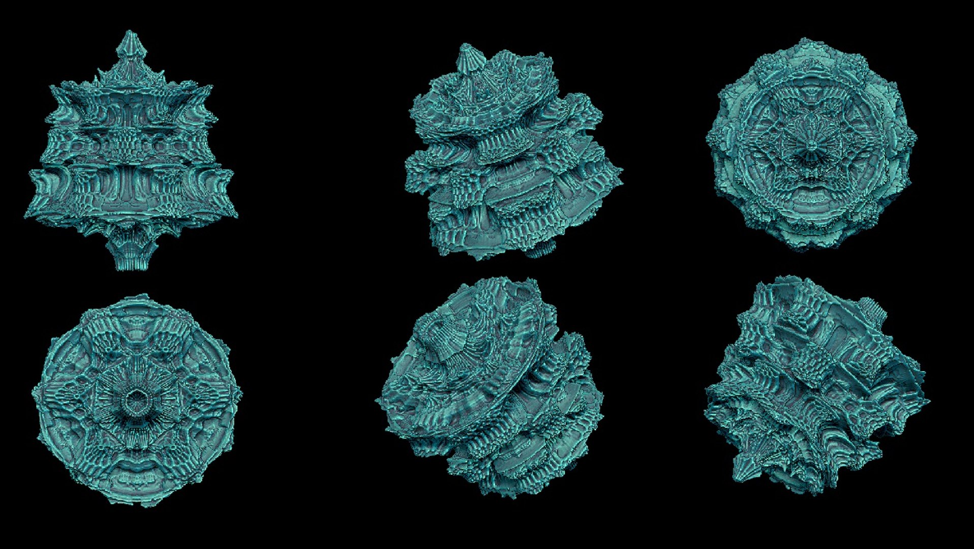 16 Fractal Shapes For 3d Printing 3D Model - TurboSquid 1874027