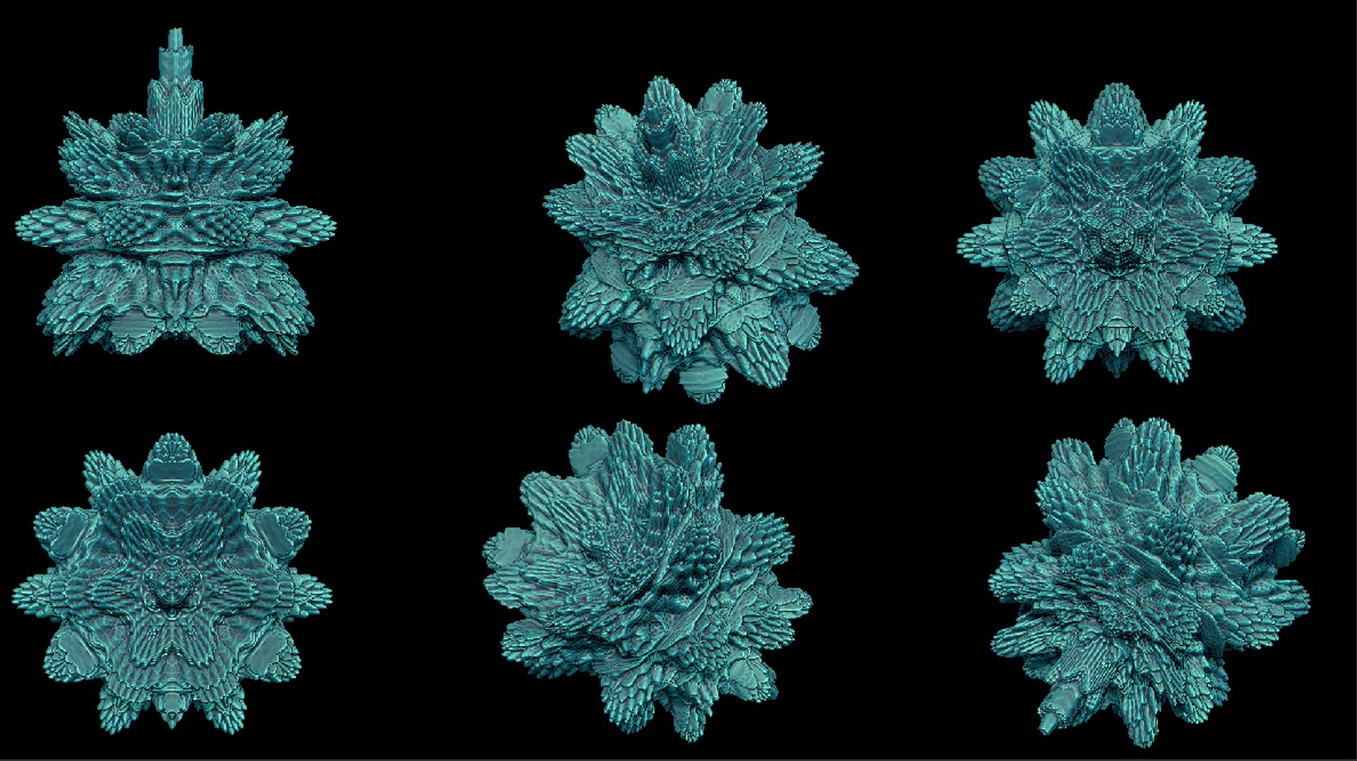 16 Fractal Shapes For 3d Printing 3D Model - TurboSquid 1874027