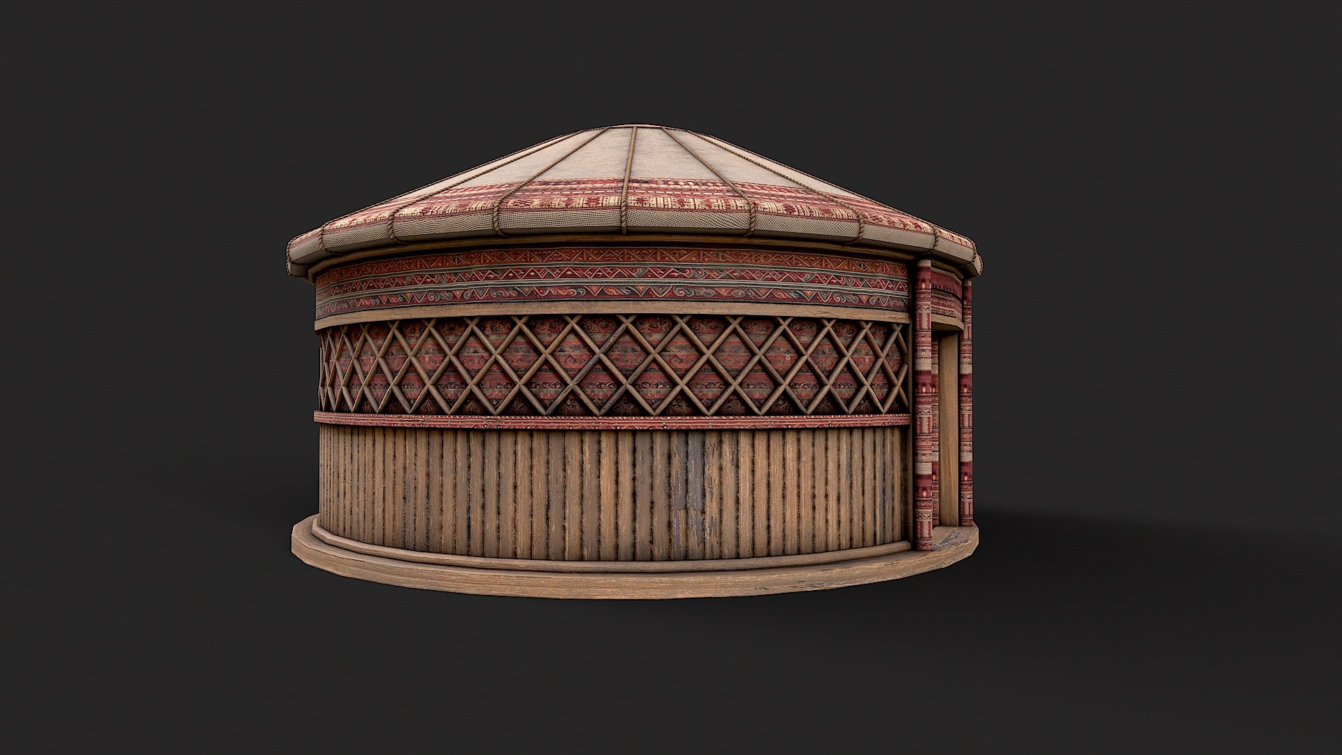 3D Mongolian Yurt And Interior 3 Model - TurboSquid 2360392