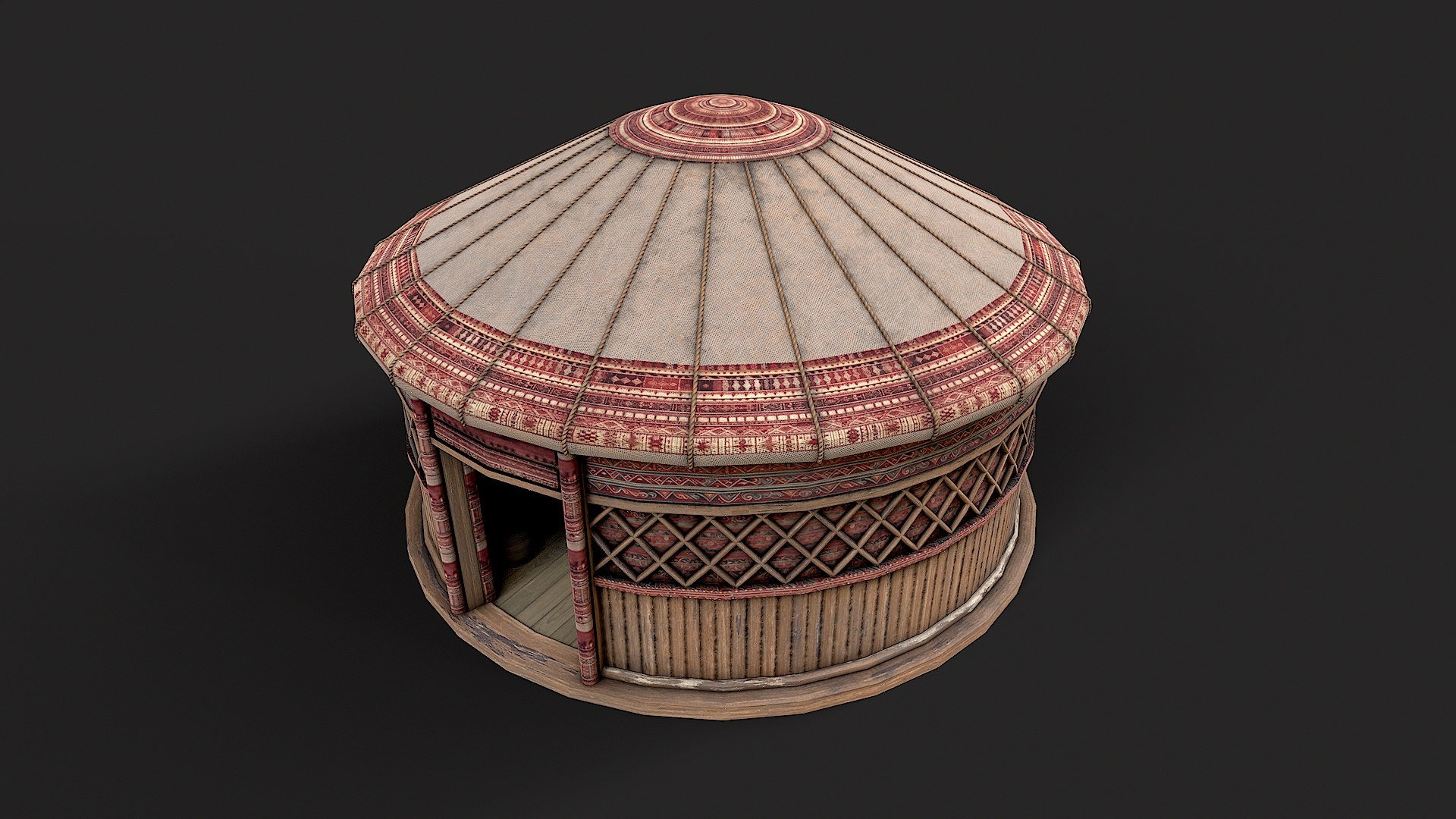 3D Mongolian Yurt And Interior 3 Model - TurboSquid 2360392