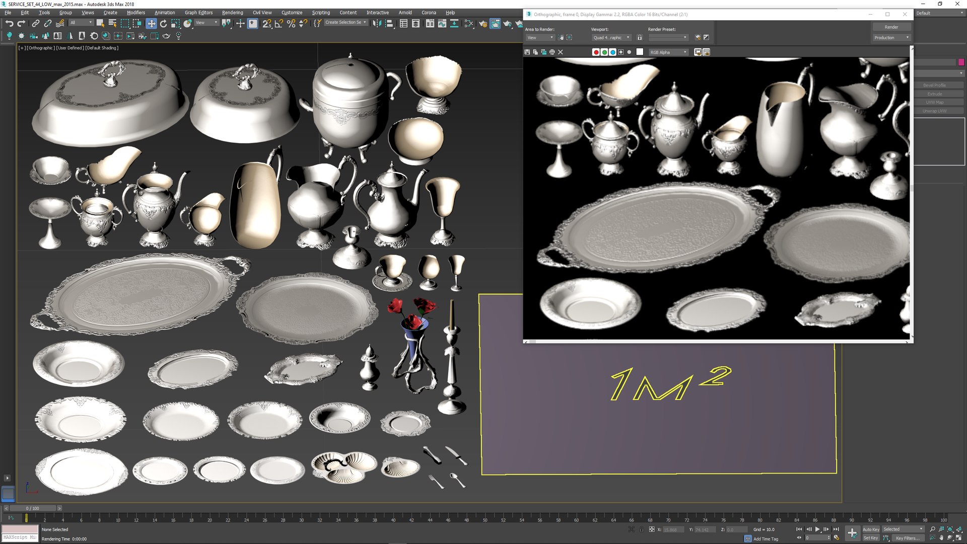 Silver Holloware Set 44 Model - TurboSquid 1452986