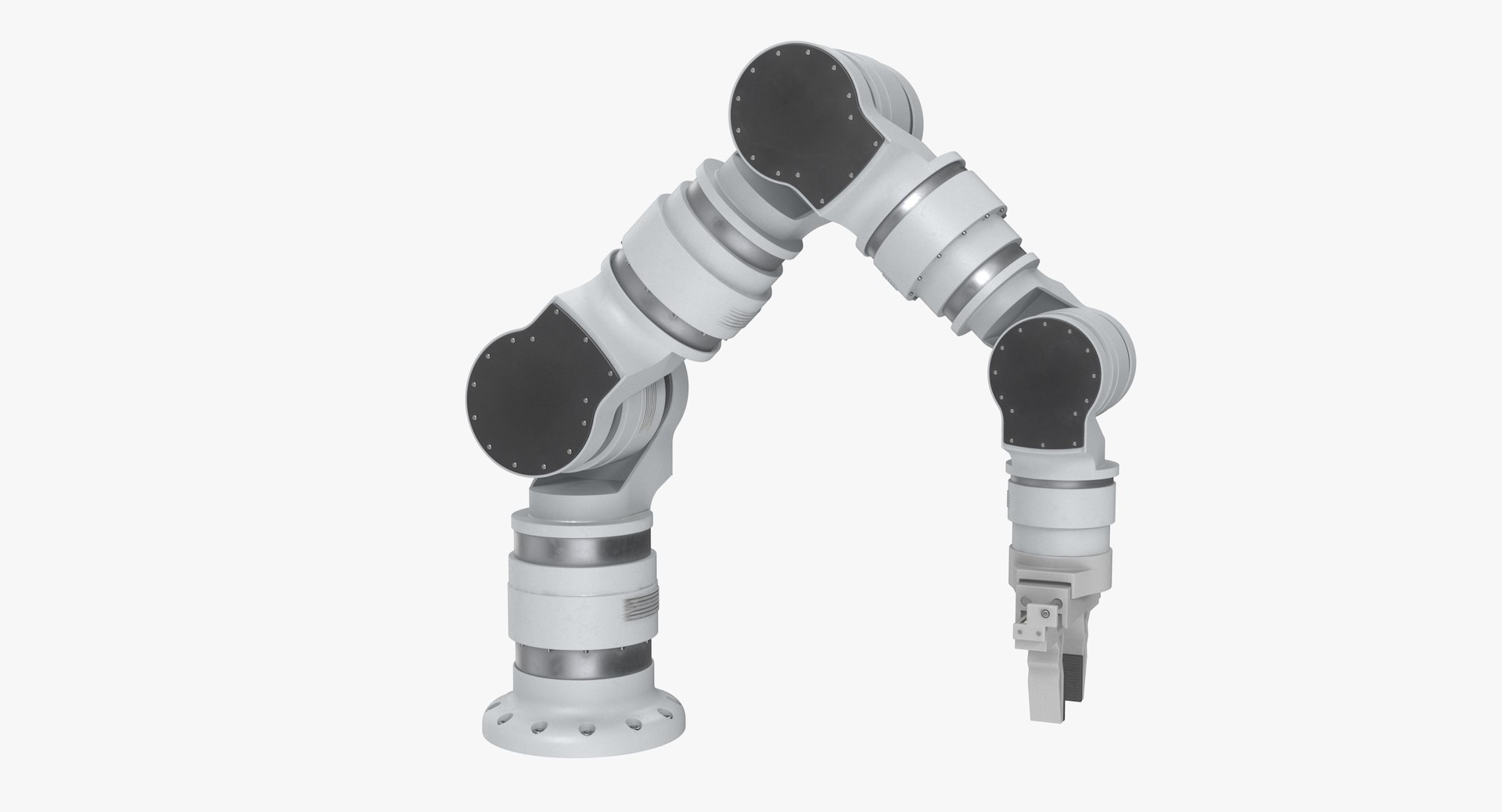 Robotic Arm 3 White Gripper 3 3D - TurboSquid 2359615