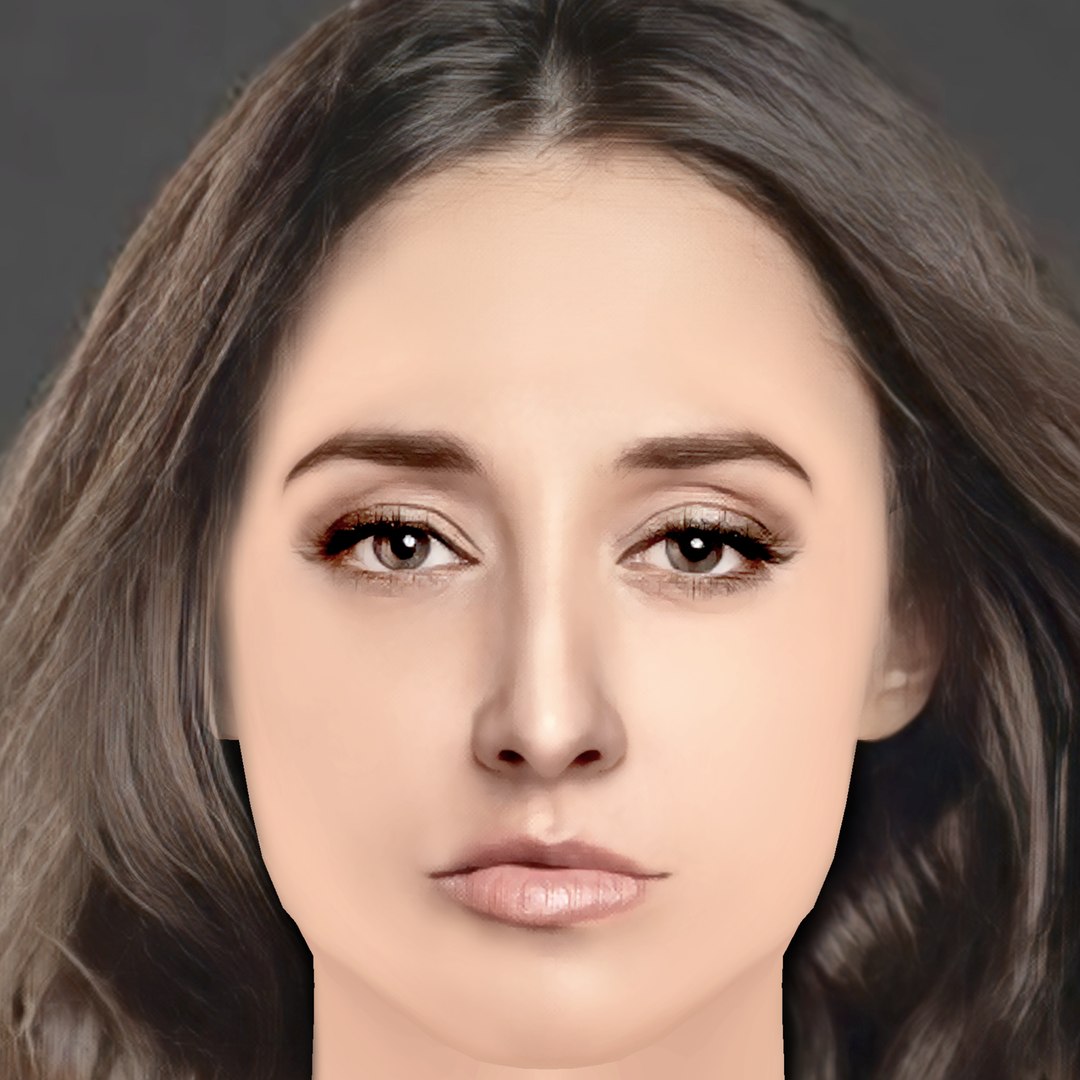 Sofia Sisniega Head - No Hair - Low Poly Head For Game 3D Model - TurboSquid 2357941