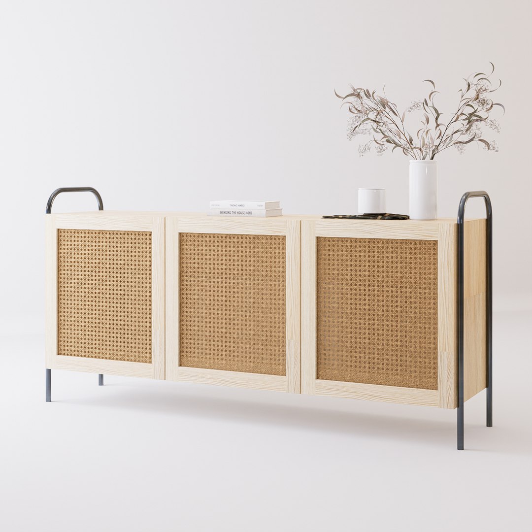 3D Rattan Console Model - TurboSquid 2078413