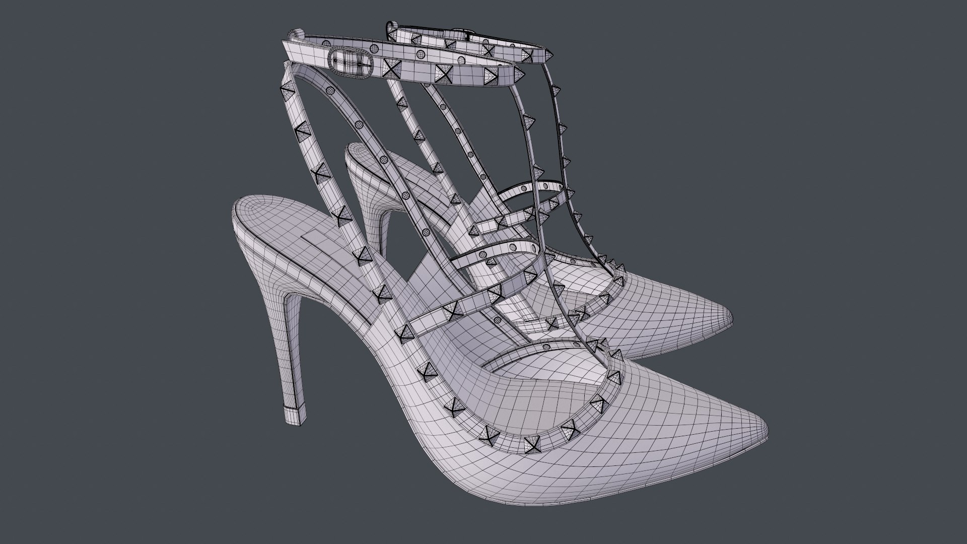 3D High Heels Woman Shoes - TurboSquid 2129877