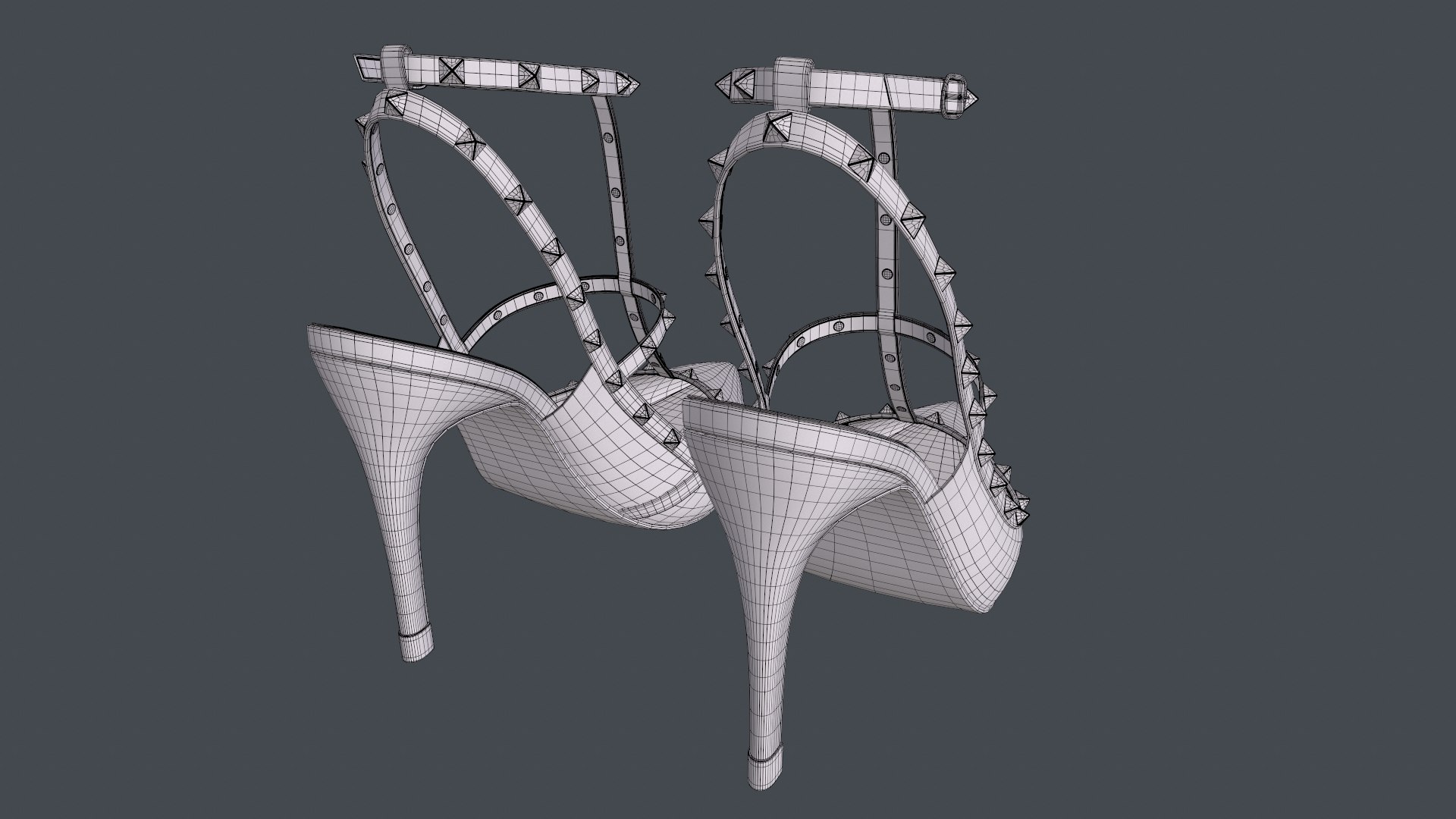 3D High Heels Woman Shoes - TurboSquid 2129877