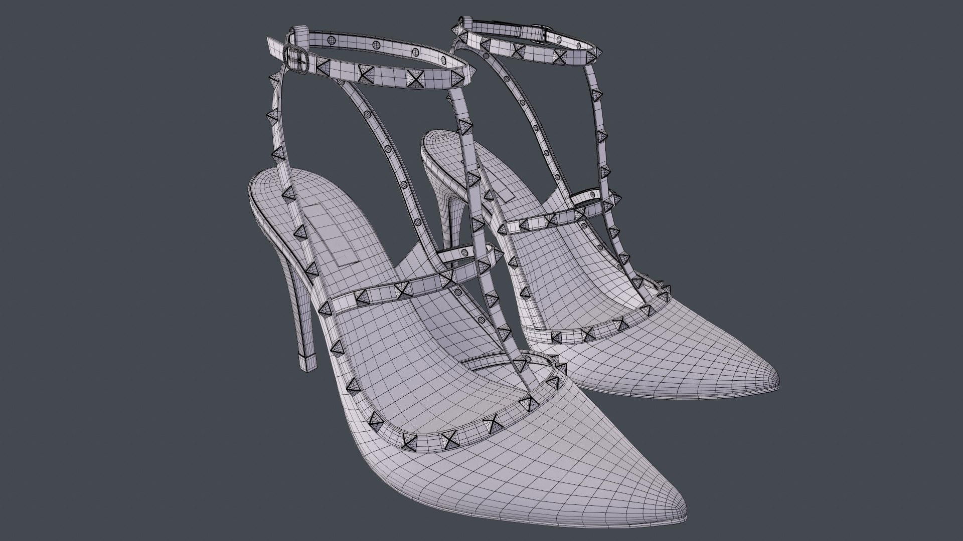 3D High Heels Woman Shoes - TurboSquid 2129877