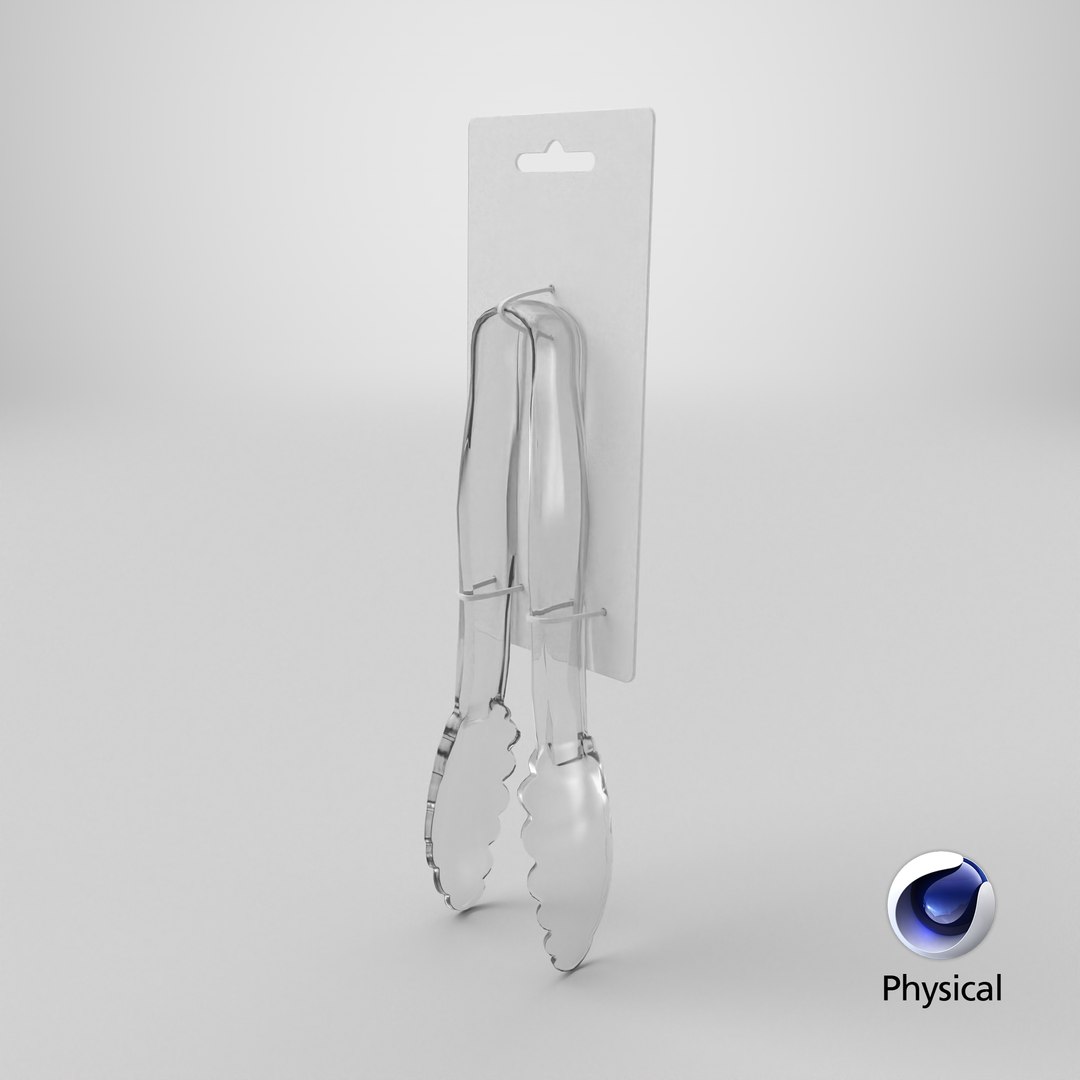 Tongs Type 01 Clear Blank and Generic Label 3D - TurboSquid 2134530